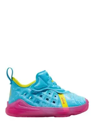 Nike Lebron 17 Dunked South Beach Sneakers - Blue Fury/fire Pink/opti Yellow