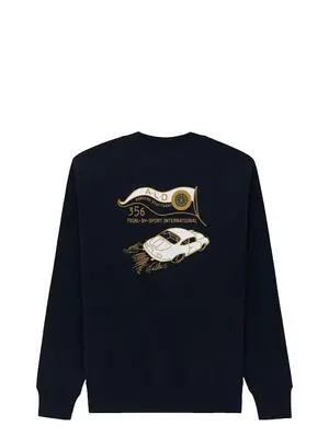 Aimé Leon Dore X Porsche 356 Crewneck Sweatshirt - Navy Blue