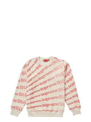 Supreme Radial Crewneck Sweatshirt - Natural