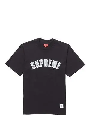 Supreme Printed Arc Short Sleeve Top - Black