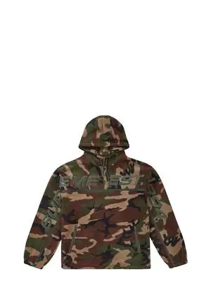 Supreme Polartec Half Zip Hooded Sweatshirt Woodland Camo