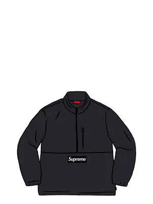 Supreme Polartec Half Zip Pullover - Black