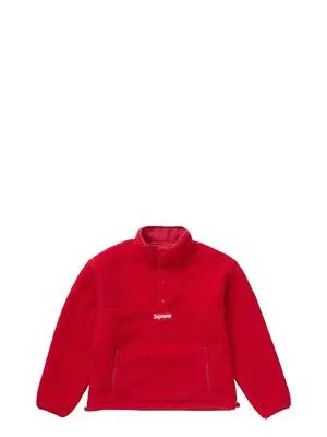 Supreme Polartec Shearling Reversible Pullover - Red