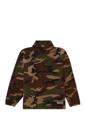 Supreme Polartec Mock Neck Pullover - Woodland Camo