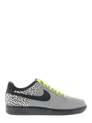 Nike Air Force 1 Low 112 Pack Sneakers - Metallic Silver/black/neon Yellow