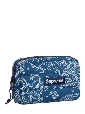 Supreme Puffer Pouch - Blue Paisley