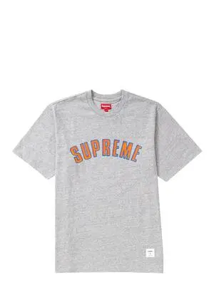 Supreme Printed Arc Short Sleeve Top - Heather Grey