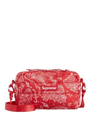 Supreme Puffer Side Bag - Red Paisley