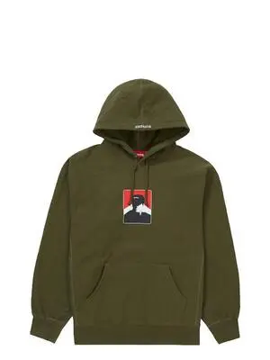 Supreme Portrait Hooded Sweatshirt Dark Olive