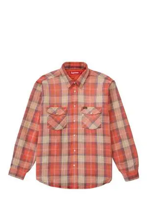 Supreme Quilted Flannel Snap Shirt - Orange