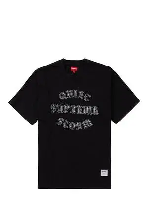 Supreme Quiet Storm Short Sleeve Tee Shirt - Black