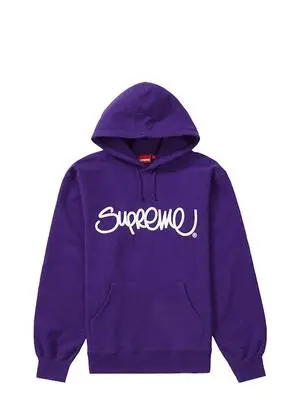 SUPREME Raised Handstyle Hooded Sweatshirt