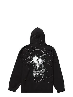 Supreme Ralph Steadman Skull Hooded Sweatshirt - Black