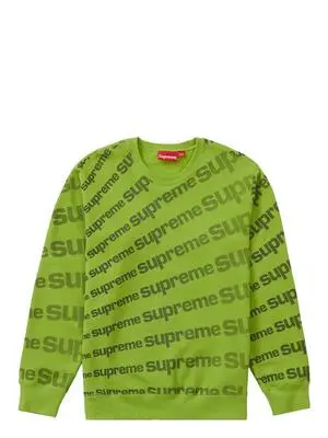 Supreme Radial Crewneck Sweatshirt Lime