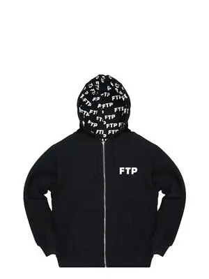 FTP Reversible Logo Hoodie - Black