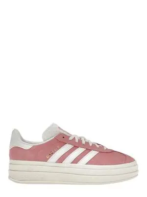 Adidas Gazelle Bold Lace Up Sneakers Super Pop/cloud White/core White