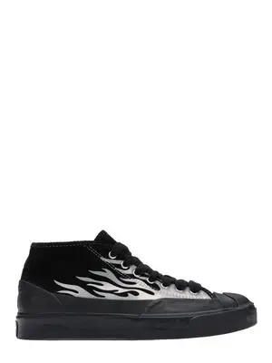 CONVERSE Jack Purcell Chukka Mid Sneakers - Black/silver