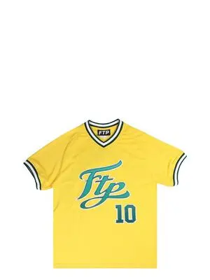 FTP Script Pullover Baseball Jersey - Yellow