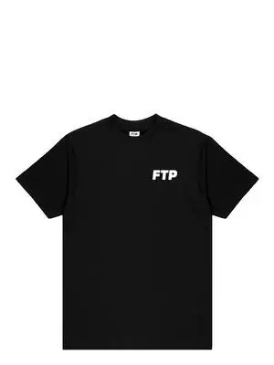 FTP Puff Print Logo Tee Shirt - Black