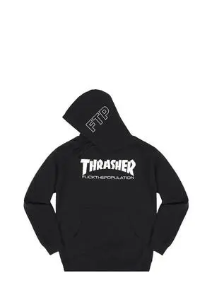 FTP Thrasher Logo Pullover Hoodie - Black