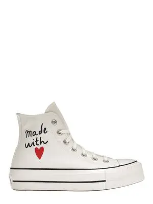 CONVERSE Chuck Taylor All Star Lift Hi Made With Love - Vintage White/egret/black