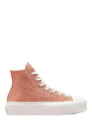 CONVERSE Chuck Taylor All Star Lift Hi Metallic Shimmer - Healing Clay/light Gold