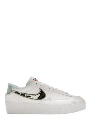Nike Blazer Low Platform Sneakers - White/mint Foam/siren Red