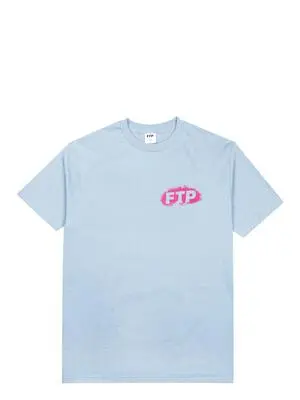 FTP Splatter Logo Tee Shirt - Carolina Blue