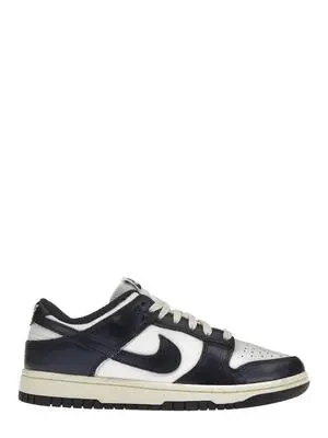 Nike Dunk Low Prm Vintage Navy Sneakers - White/midnight Navy Blue/coconut Milk
