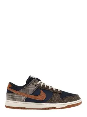 Nike Dunk Low Tweed Corduroy Sneakers - Midnight Navy Blue/ale Brown/pale Ivory
