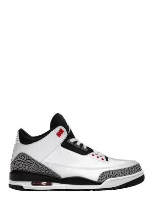 JORDAN 3 Retro Sneakers - White/cement Grey/infrared 23