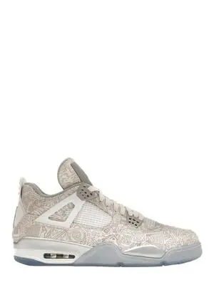 JORDAN 4 Retro 30th Anniversary Laser Sneakers - Laser White/chrome/metallic Silver