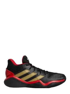 Adidas Harden Stepback Sneakers - Core Black/scarelet Red/shock Lime
