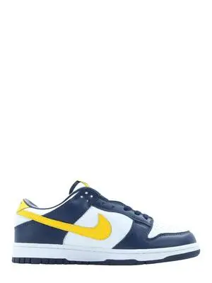 Nike Dunk Low Sneakers White/varsity Maize/midnight Navy Blue