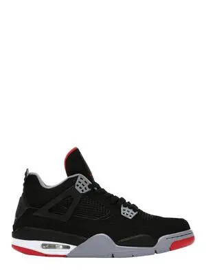 JORDAN 4 Retro Cement Cdp Sneakers - Black/cement Grey/fire Red