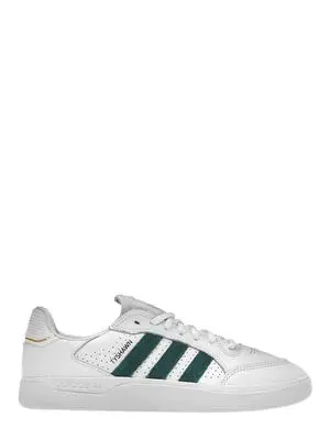 Adidas Tyshawn Low Sneakers - Cloud White/collegiate Green/gold Metallic