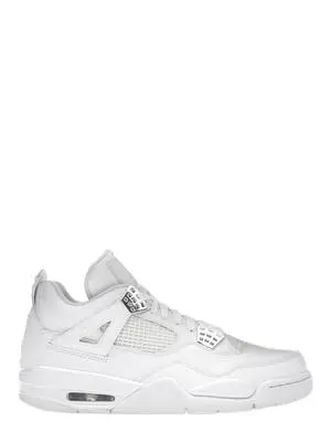JORDAN 4 Retro Anniversary Sneakers - White/metallic/silver