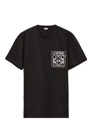Loewe Anagram Fake Pocket T-shirt - Black/white