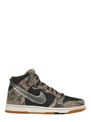 Nike Dunk High Cmft Snakeskin - Black/metallic Silver/sail