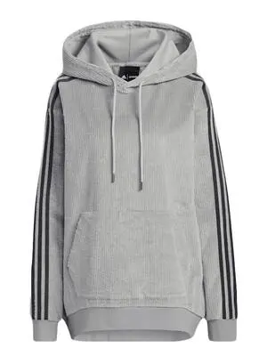 Adidas Ivy Park Halls Of Ivy Corduroy Hoodie - Medium Grey Heather