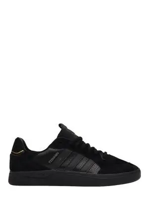 Adidas Tyshawn Low Sneakers - Core Black/gold Metallic