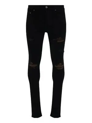 Amiri Mx1 Ultra Suede Skinny Jeans - Black