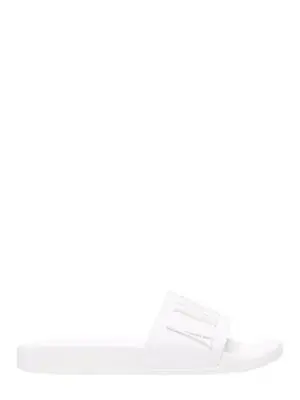 Amiri AMIRI Debossed Pool Slides White/white