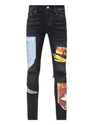 Amiri Playboy Magazine Skinny Jean - Aged Black
