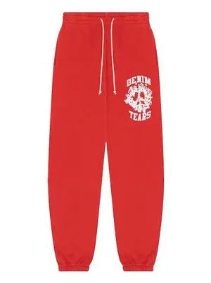 DENIM TEARS Denim University Sweatpants - Red