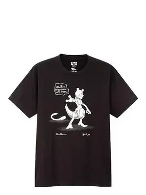 DANIEL ARSHAM X Pokemon X Uniqlo Crystal Mewtwo Tee Shirt - Black