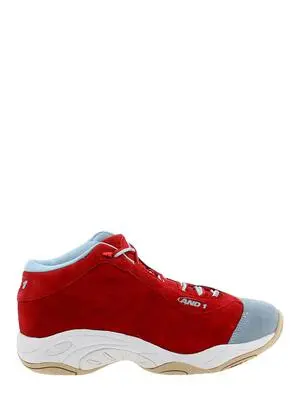 AND1 Tai Chi Mid Top Sneakers - Apple/blue/tan