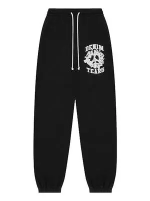 DENIM TEARS Denim University Sweatpants - Black