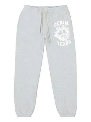 DENIM TEARS Cotton Wreath Peace University Sweatpant Heather Grey