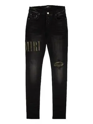 Amiri Core Applique Denim Jeans - Black